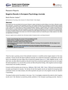 Bournemouth University Research Online [BURO] - Negative Results in ...