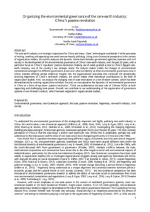 Bournemouth University Research Online [BURO] - Organizing the ...