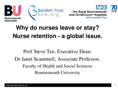 Bournemouth University Research Online [BURO] - Why do nurses leave or ...