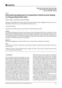 Bournemouth University Research Online [BURO] - (A)morally Demanding ...