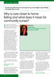 Bournemouth University Research Online [BURO] - Why is care closer to ...