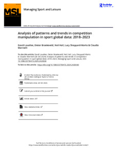 Bournemouth University Research Online [BURO] - Analysis of patterns ...