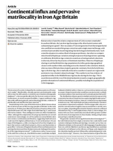 Bournemouth University Research Online [BURO] - Continental influx and ...